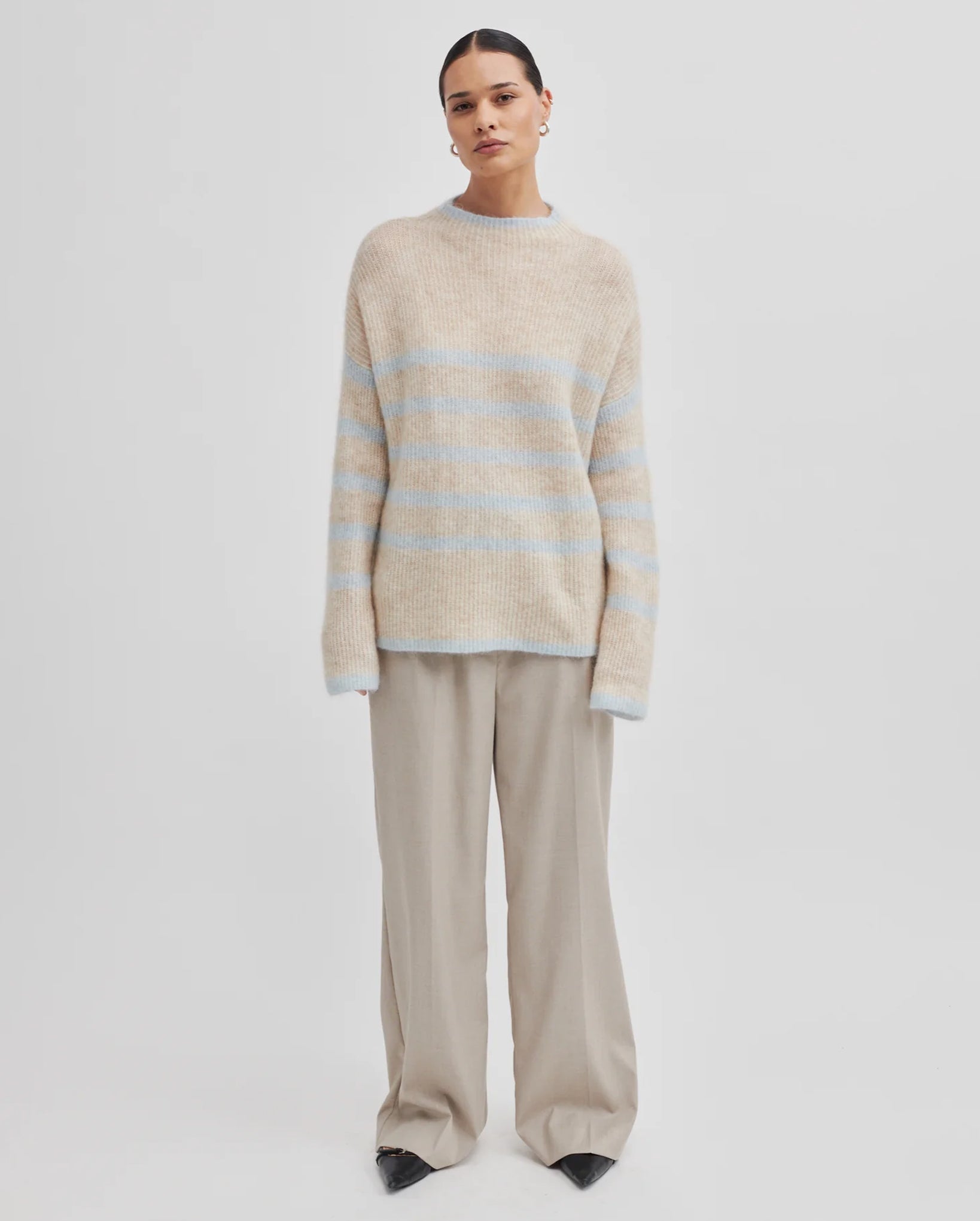 Ovalis Knit T-Neck (Starlight Blue) – Who Boutique